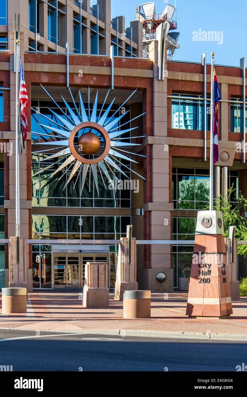 Urban streetscapes and buildings in downtown Phoenix, Arizona Stock ...