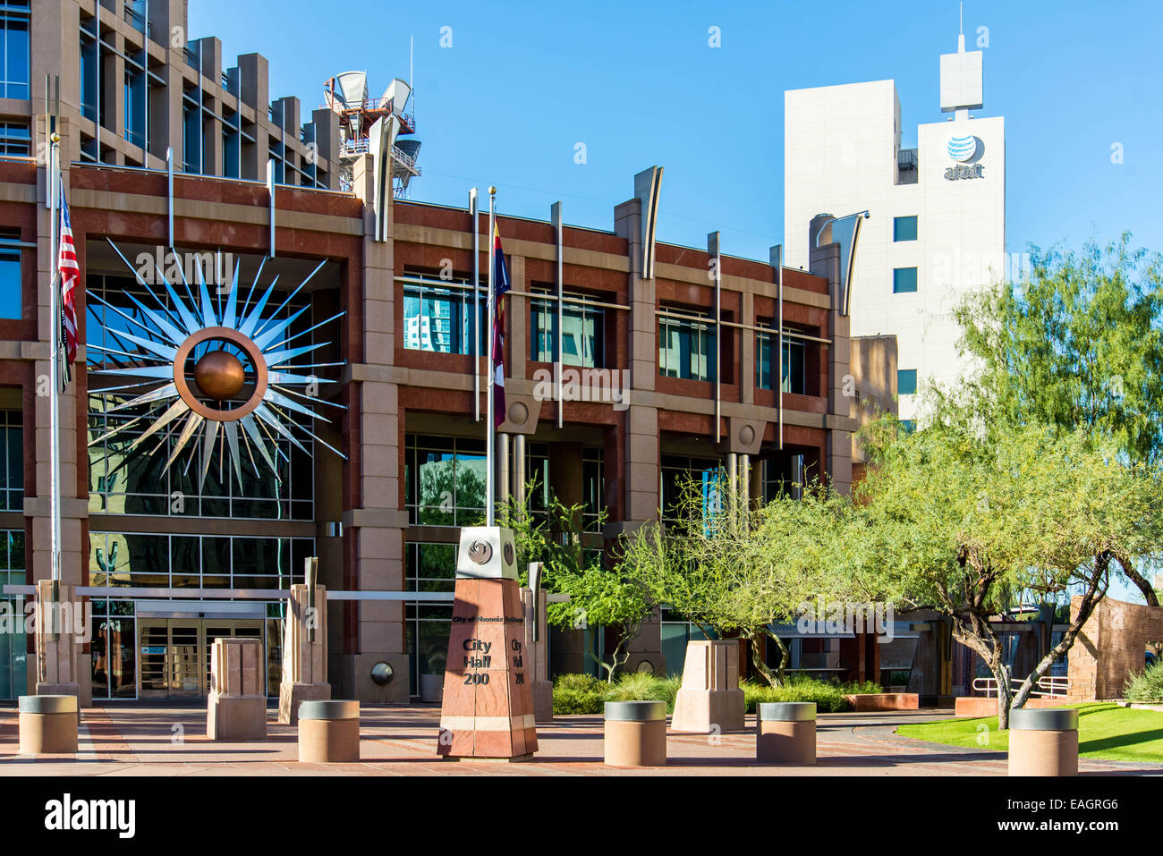 Urban streetscapes and buildings in downtown Phoenix, Arizona Stock ...
