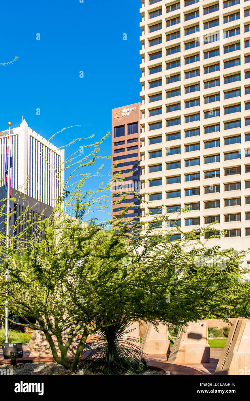 Urban streetscapes and buildings in downtown Phoenix, Arizona Stock ...