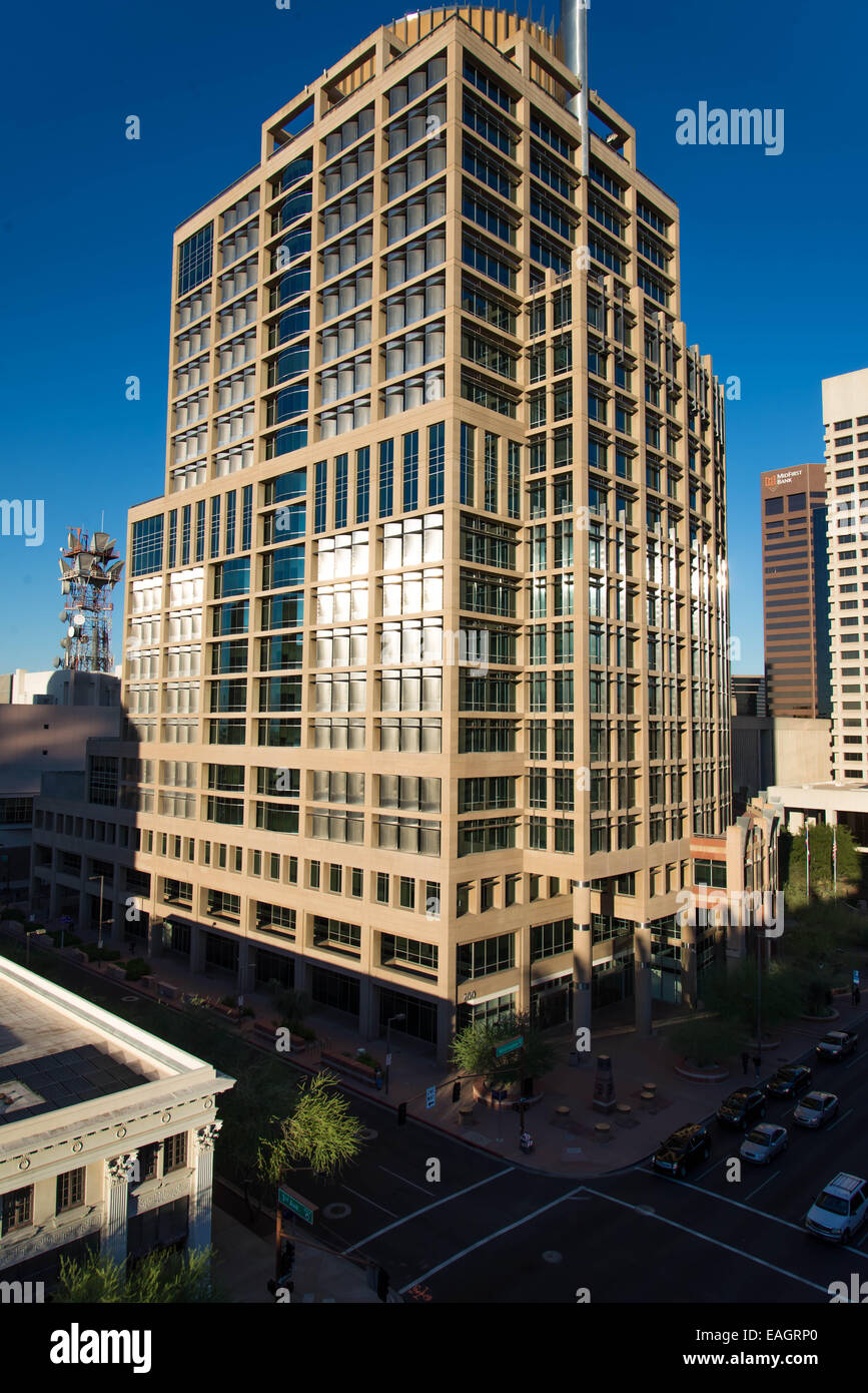 Urban streetscapes and buildings in downtown Phoenix, Arizona Stock ...