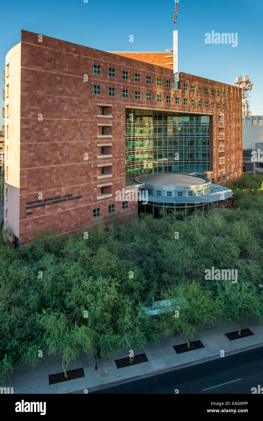 Urban streetscapes and buildings in downtown Phoenix, Arizona Stock ...