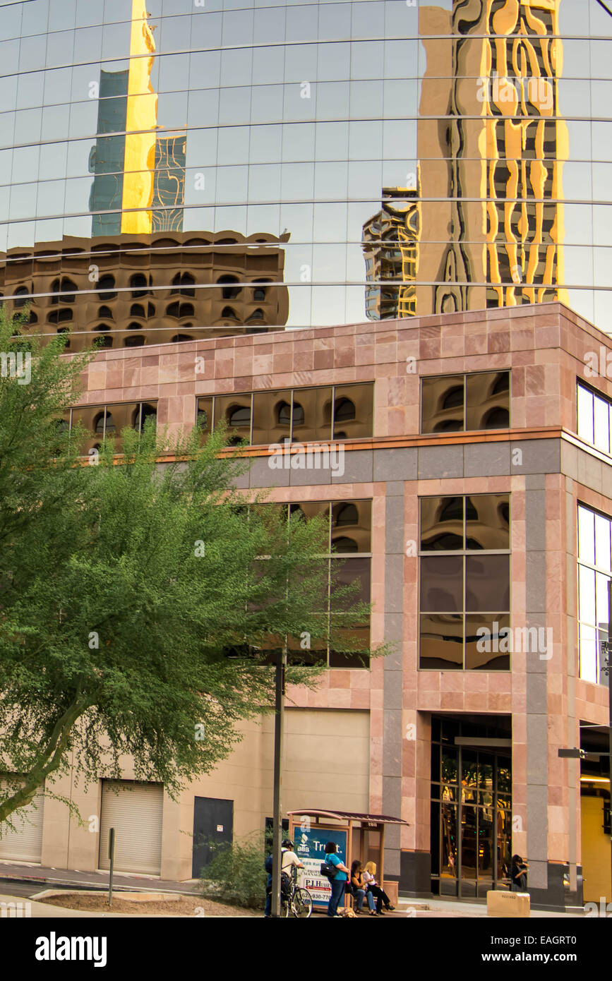 Urban streetscapes and buildings in downtown Phoenix, Arizona Stock ...
