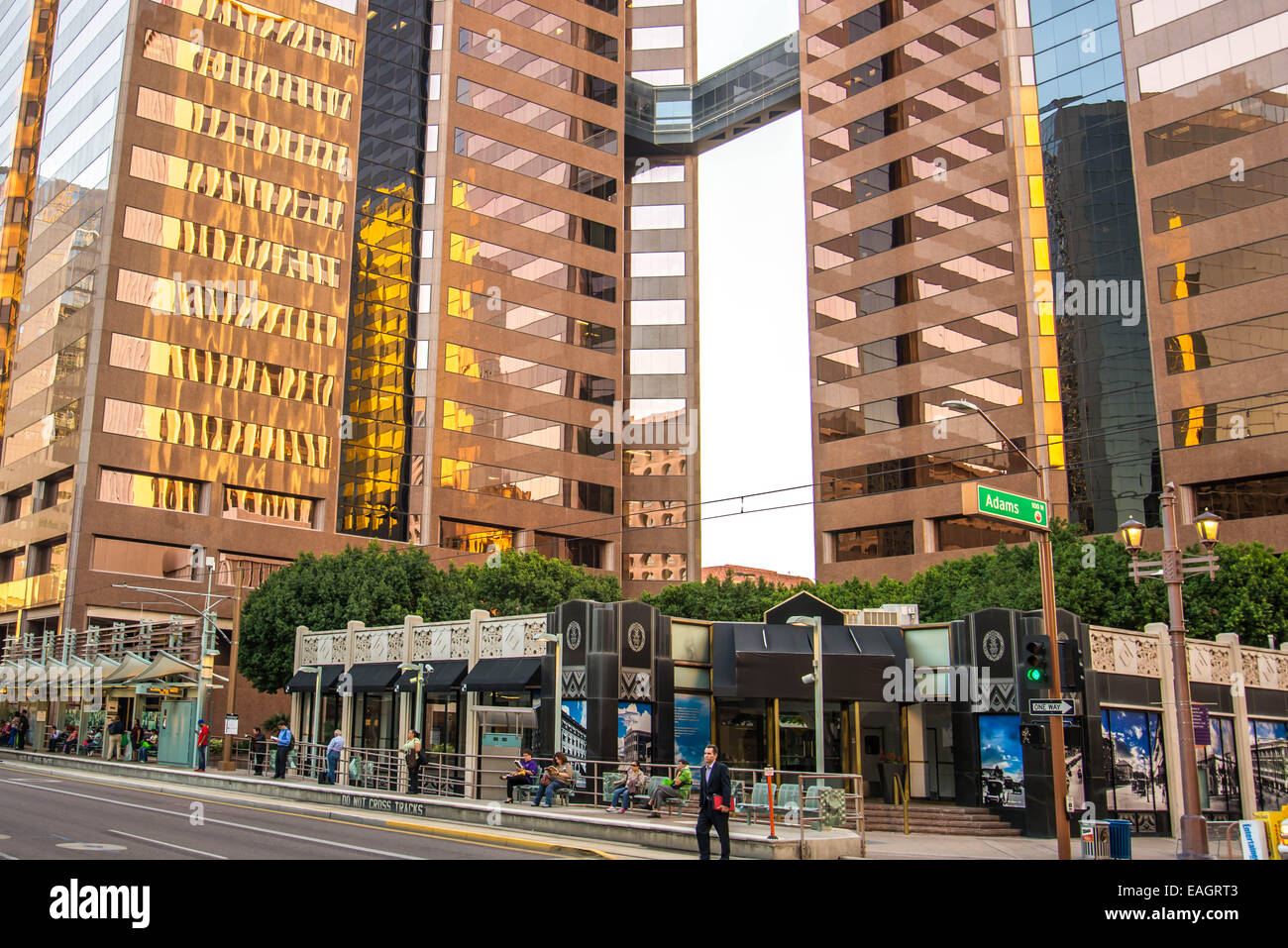 Urban streetscapes and buildings in downtown Phoenix, Arizona Stock ...