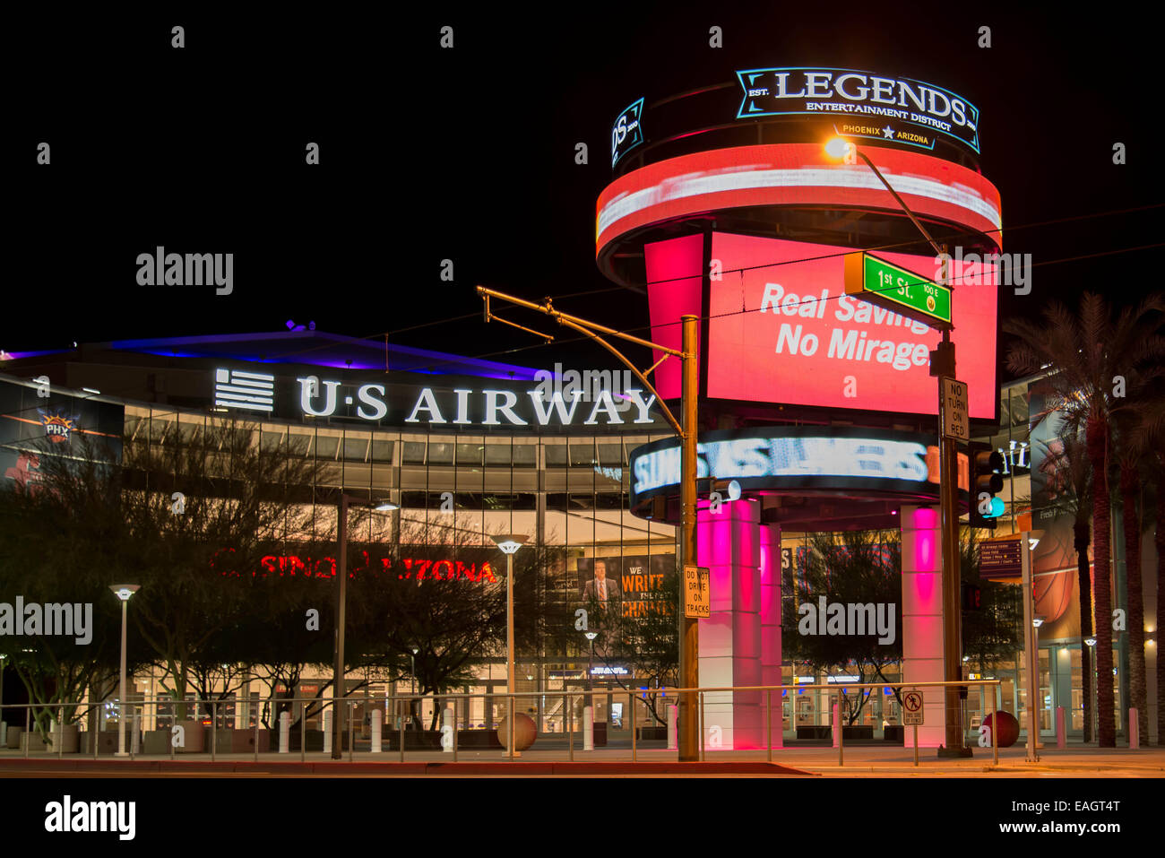US Airways Center at night in Phoenix, Arizona Stock Photo - Alamy
