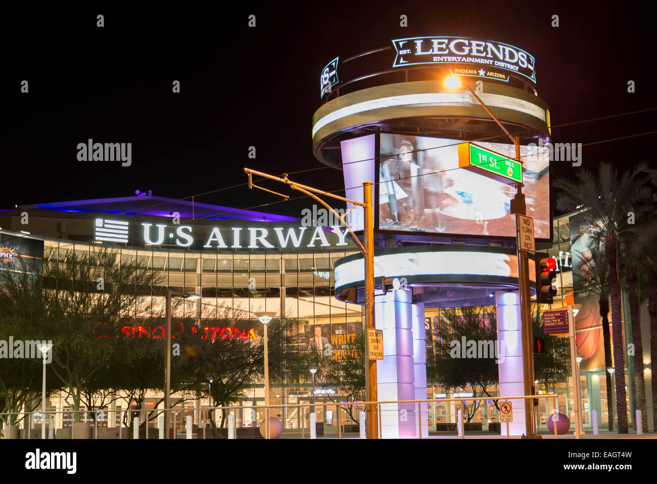 US Airways Center at night in Phoenix, Arizona Stock Photo - Alamy
