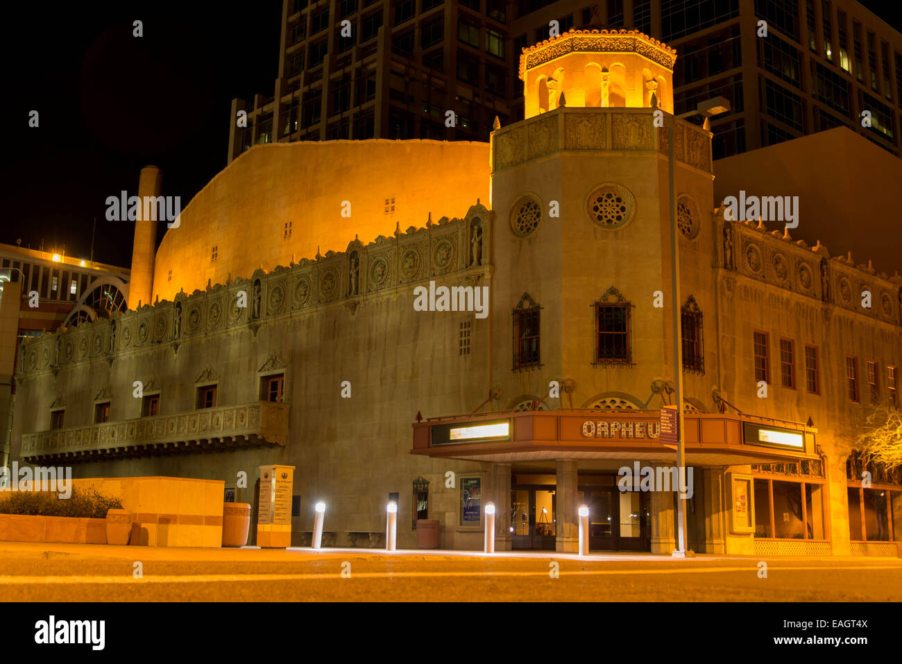 historic building at night in downtown Phoenix, Arizona Stock Photo - Alamy