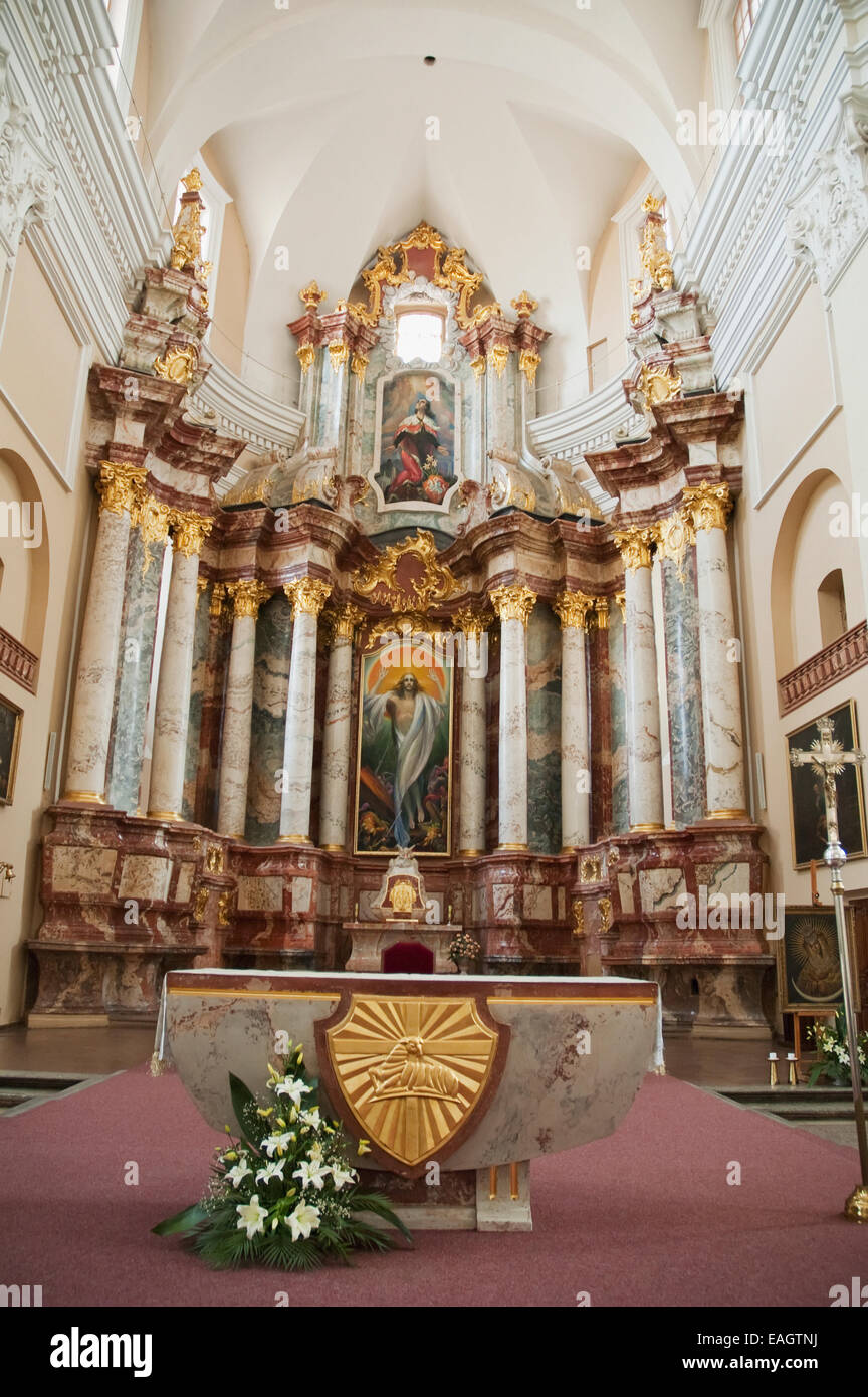 Baroque Altarinside St. Casimir's Church And The Jesuit Monastery ...