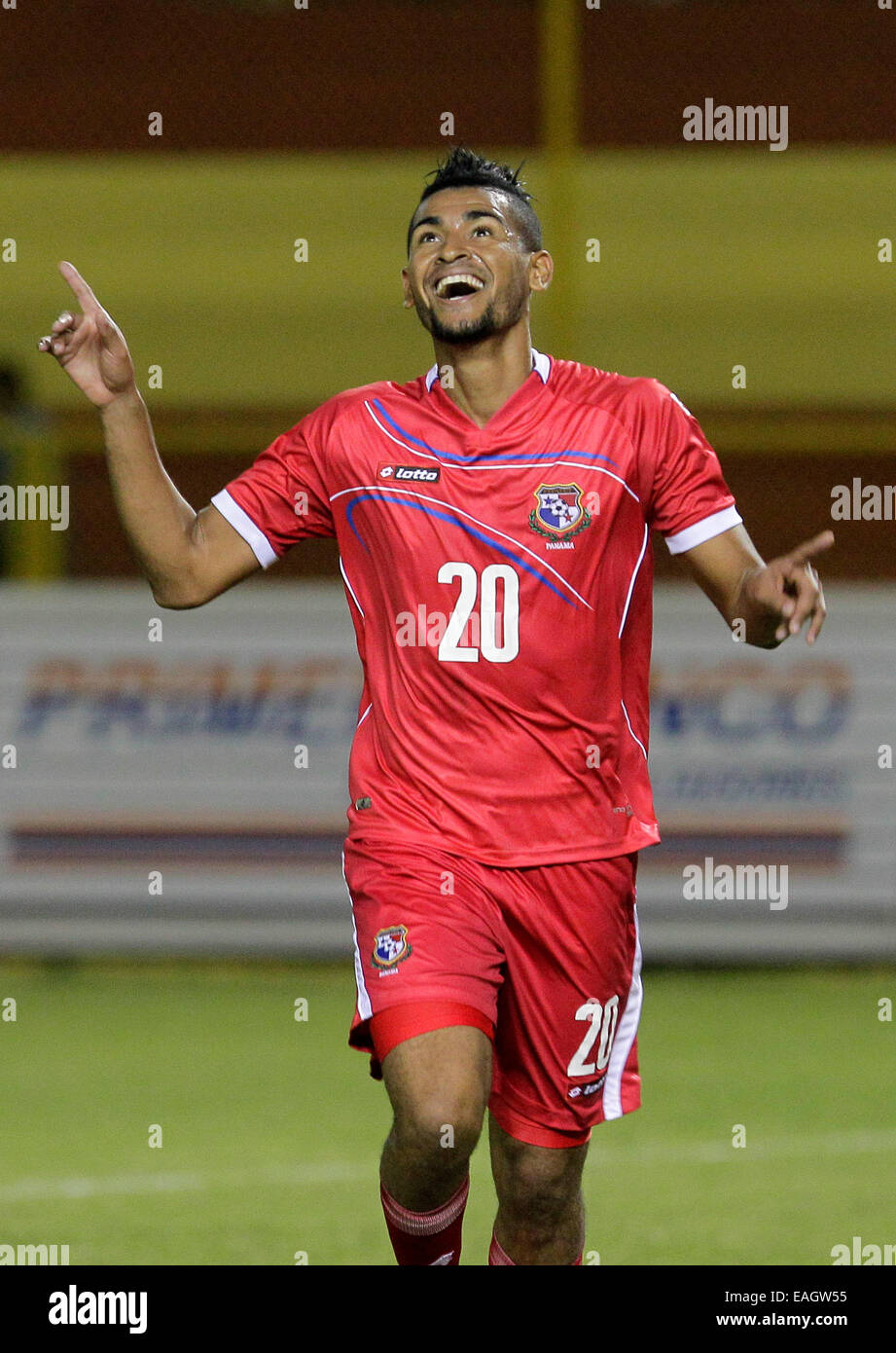 San Salvador, El Salvador. 14th Nov, 2014. Panama's Anibal Godoy ...
