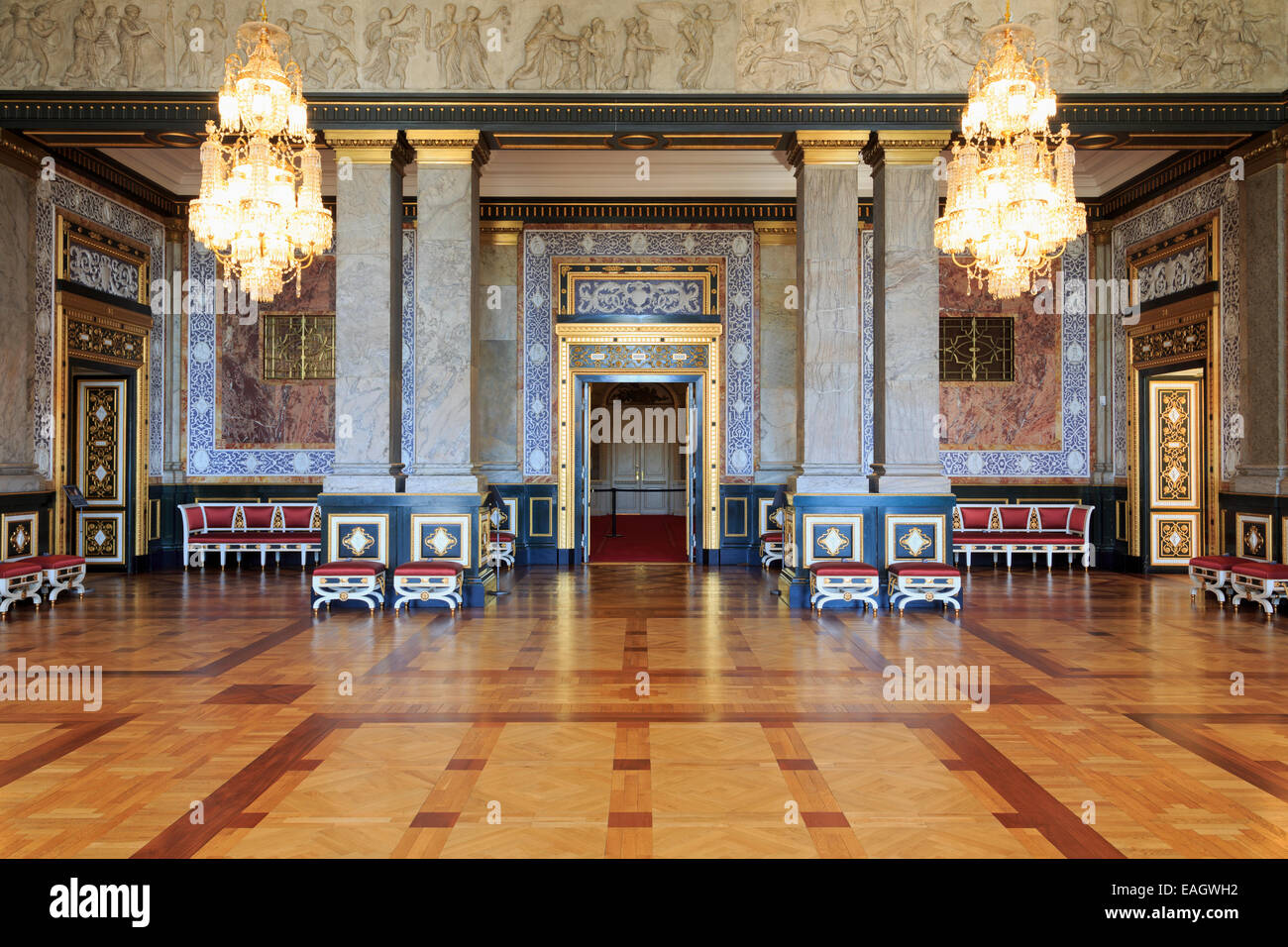 Royal Reception Room, Christiansborg Palace, Copenhagen, Zealand ...