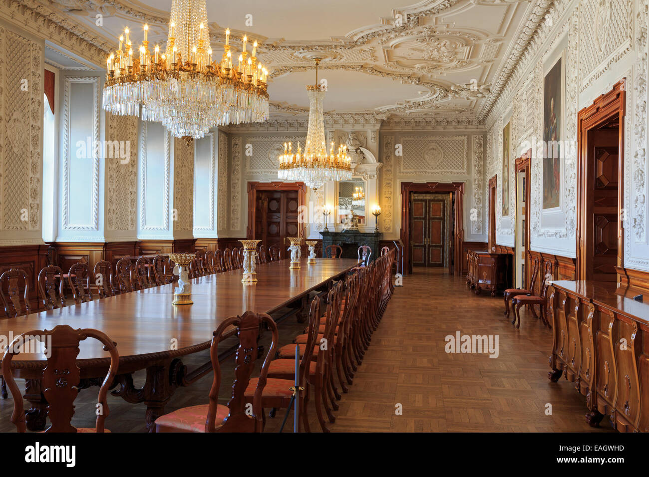 Dining Hall, Christiansborg Palace, Copenhagen, Zealand, Denmark ...