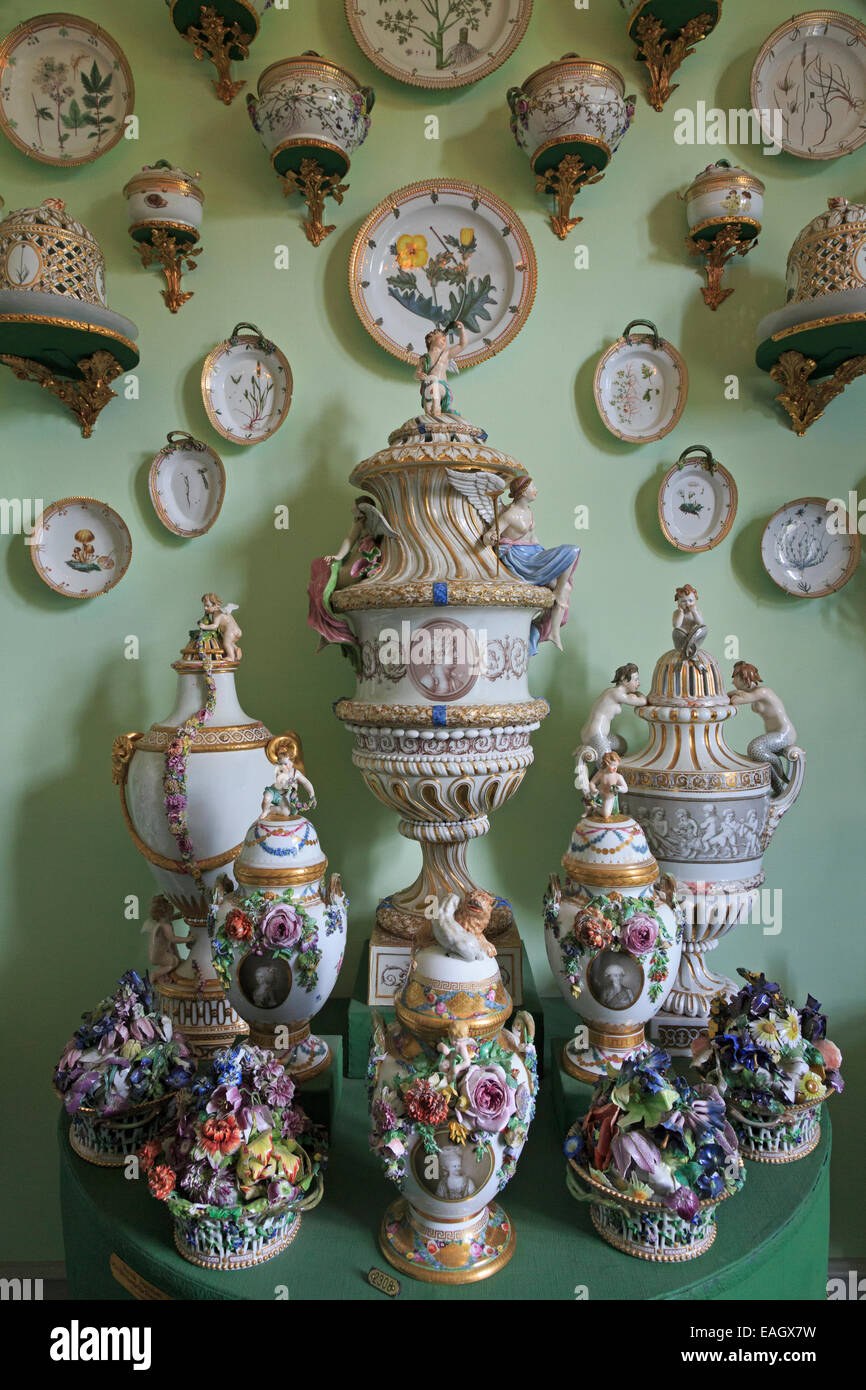 Pottery in Rosenborg Castle, Copenhagen, Zealand, Denmark, Europe Stock ...