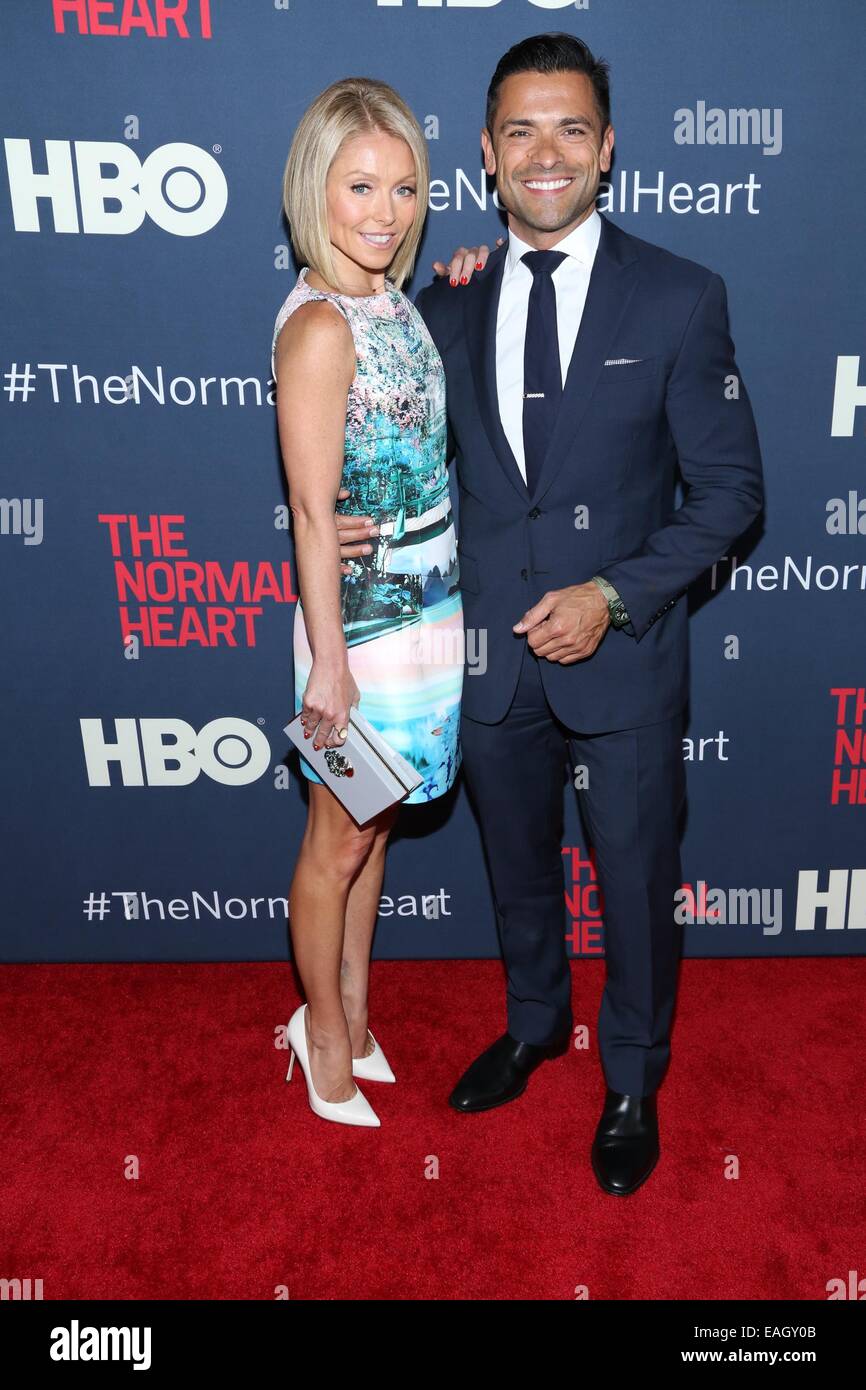 the New York premiere of 'The Normal Heart' at Ziegfeld Theater on May ...