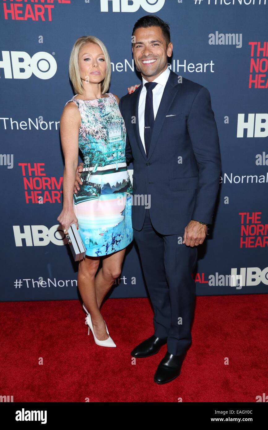 the New York premiere of 'The Normal Heart' at Ziegfeld Theater on May ...