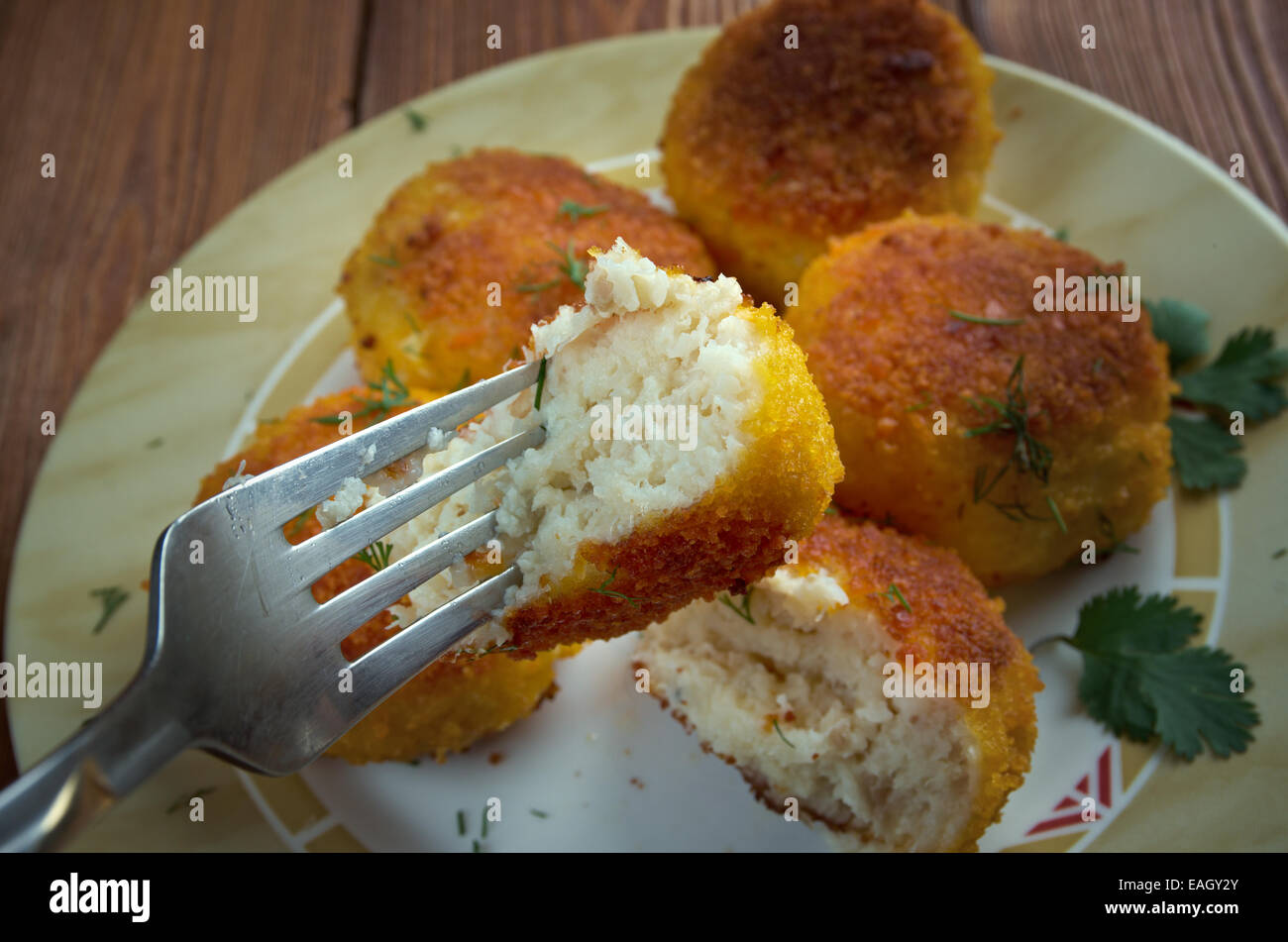 Kabeljaufrikadellen - Fish cod balls Stock Photo - Alamy