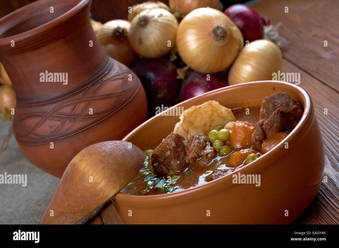 beef fricassee - French meat cut into small pieces, stewed or fried ...