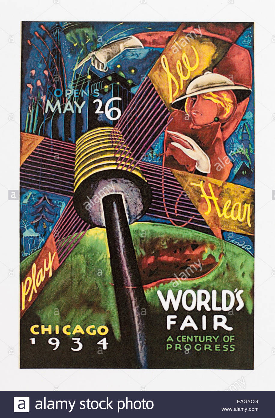Chicago Poster Stock Photos & Chicago Poster Stock Images - Alamy