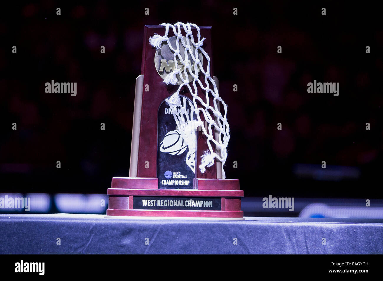 November 14, 2014: The Western Regional trophy displayed during the ...