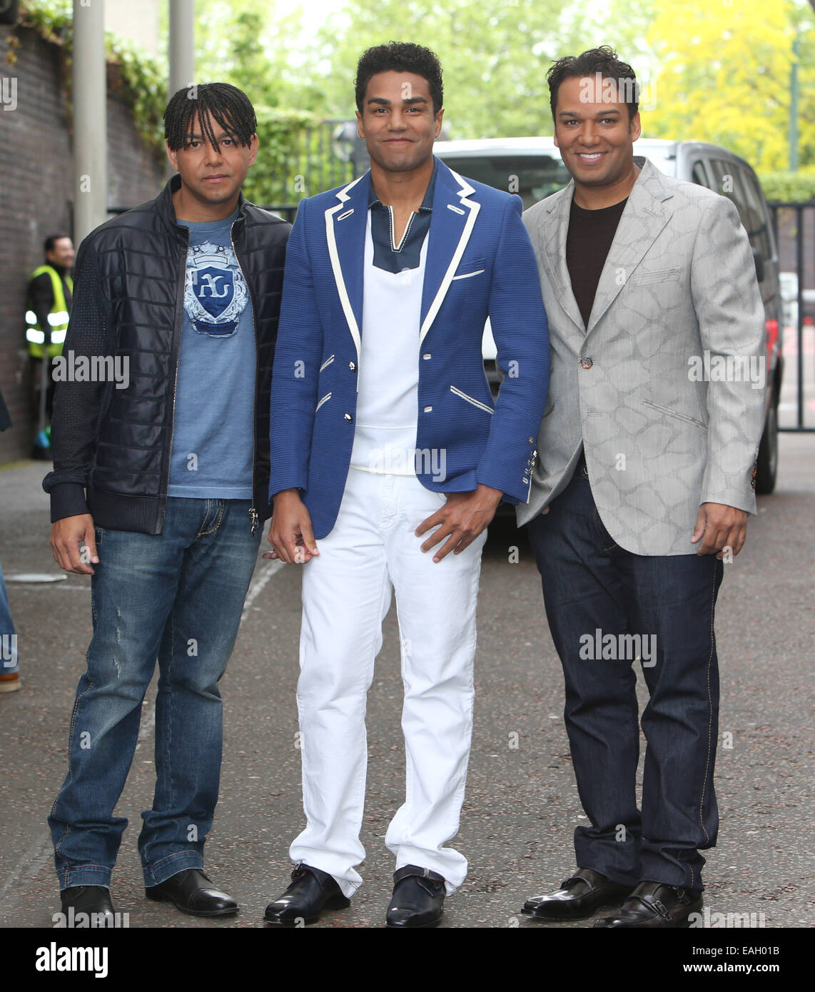 3T outside the ITV Studios today Featuring: 3T Where: London, United ...