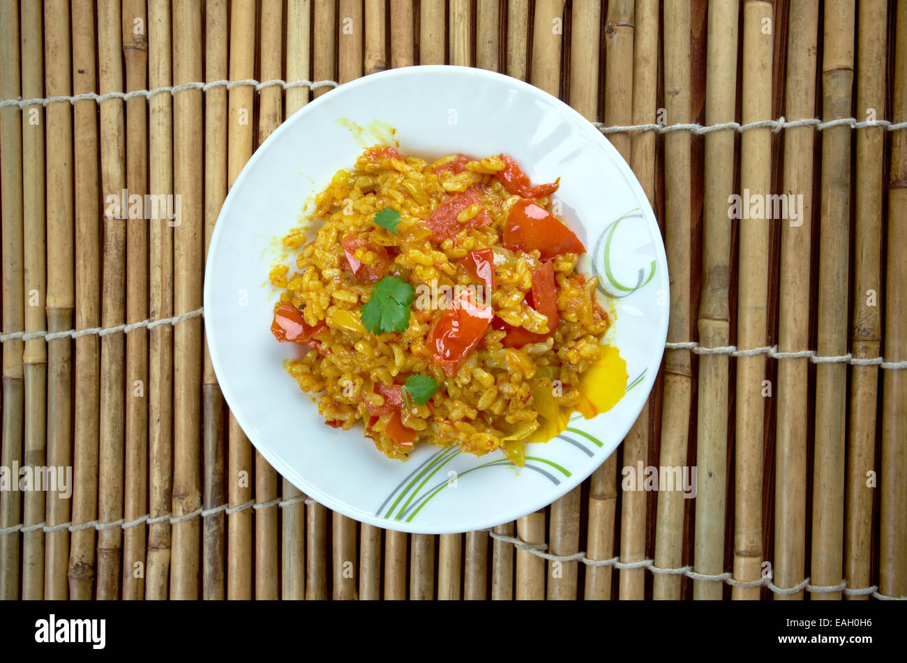 Zafrani Pulao - Fragrant basmati rice made exotic with saffron Stock ...