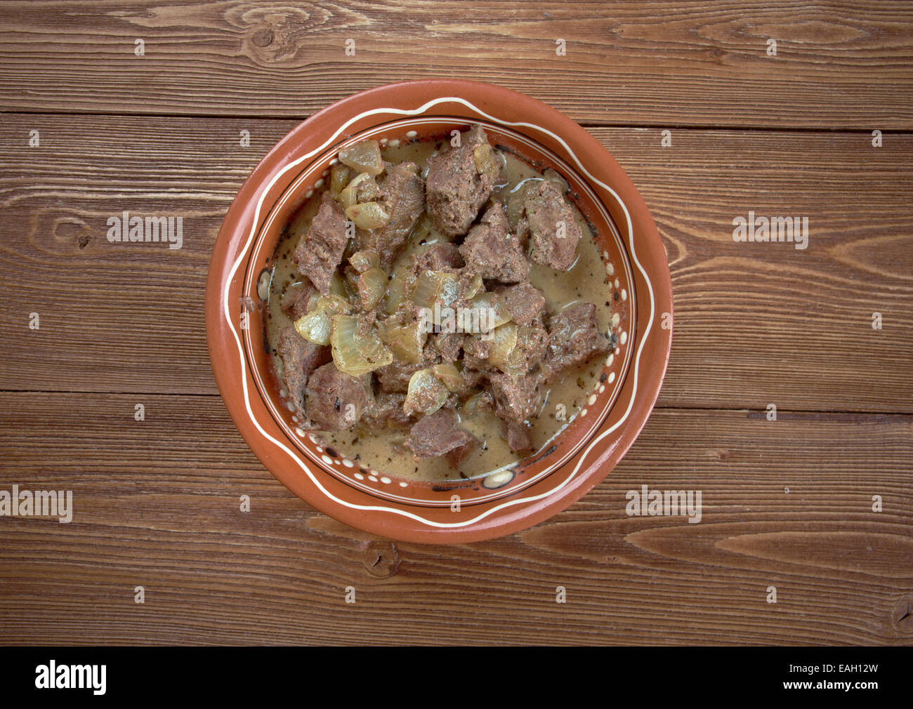 qovurma - roasted meat and liver Stock Photo - Alamy