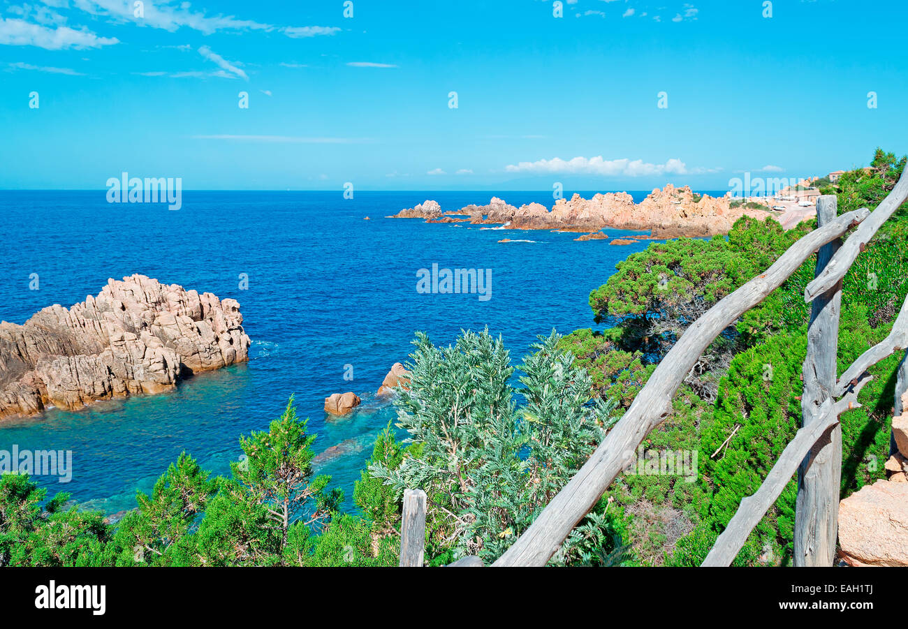 wooden banister by the sea Stock Photo - Alamy