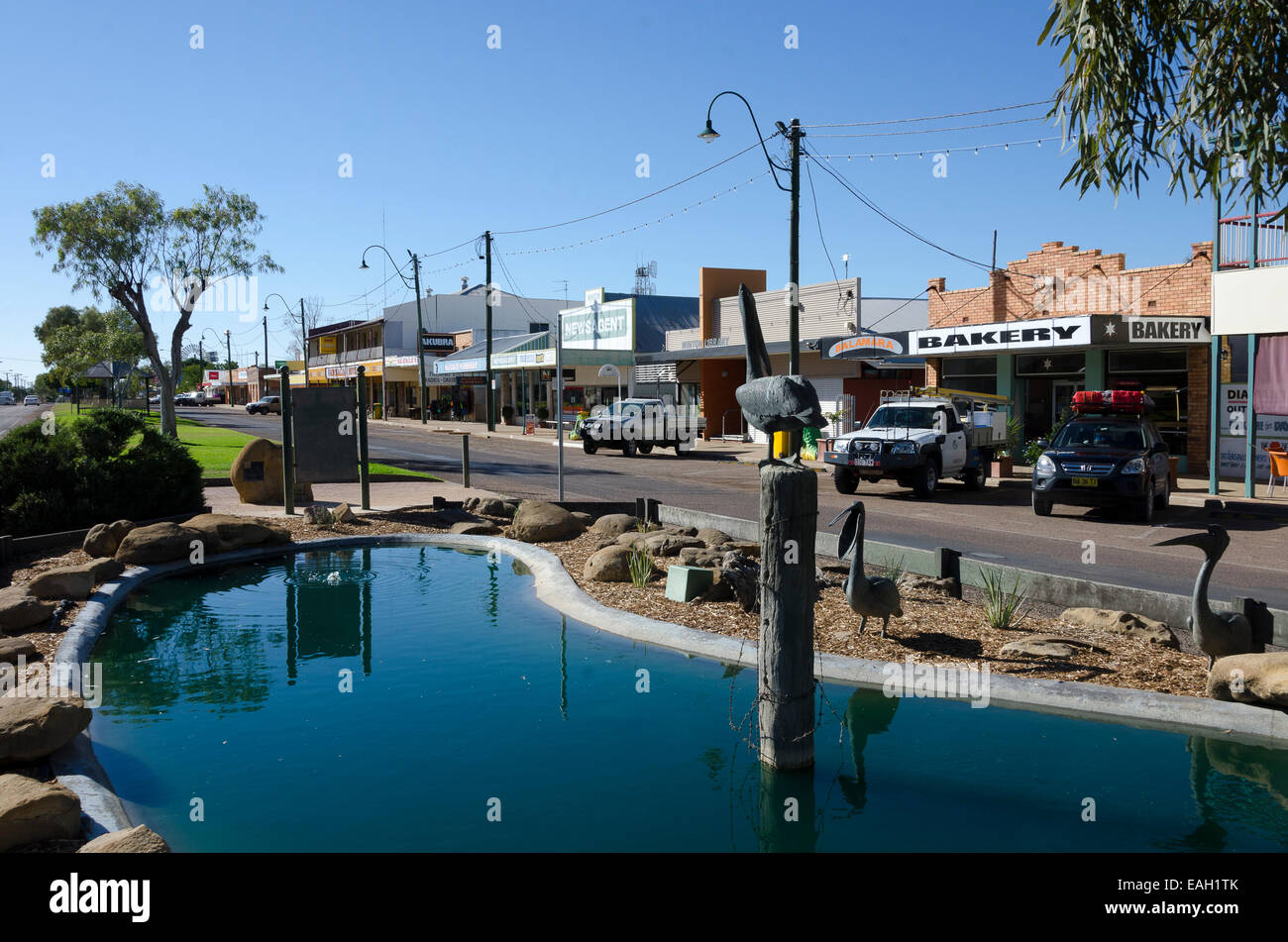 Elderslie Street, main street, Winton, Queensland, Australia Stock ...
