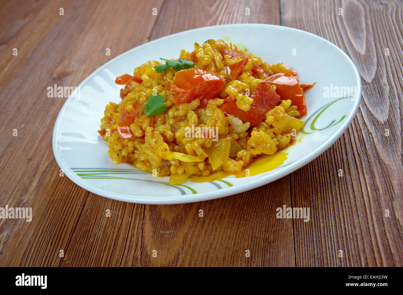 Zafrani Pulao - Fragrant basmati rice made exotic with saffron Stock ...