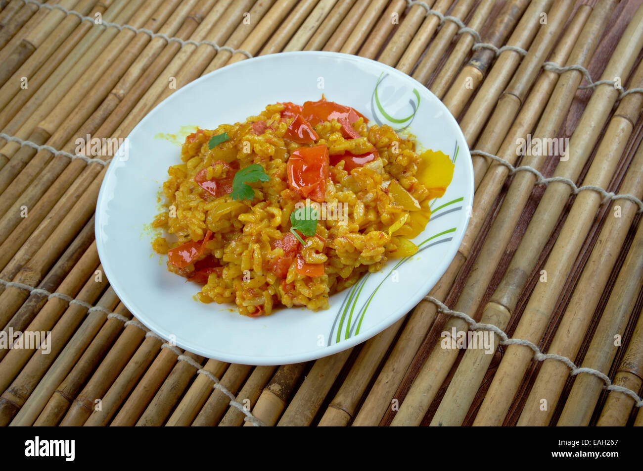 Zafrani Pulao - Fragrant basmati rice made exotic with saffron Stock ...