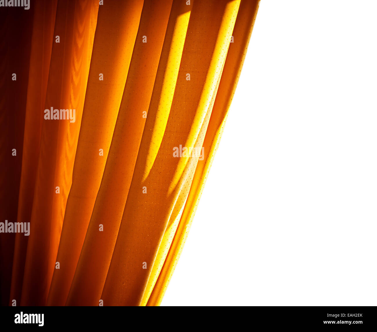 Luxury golden curtain border isolated on white background, antique art ...