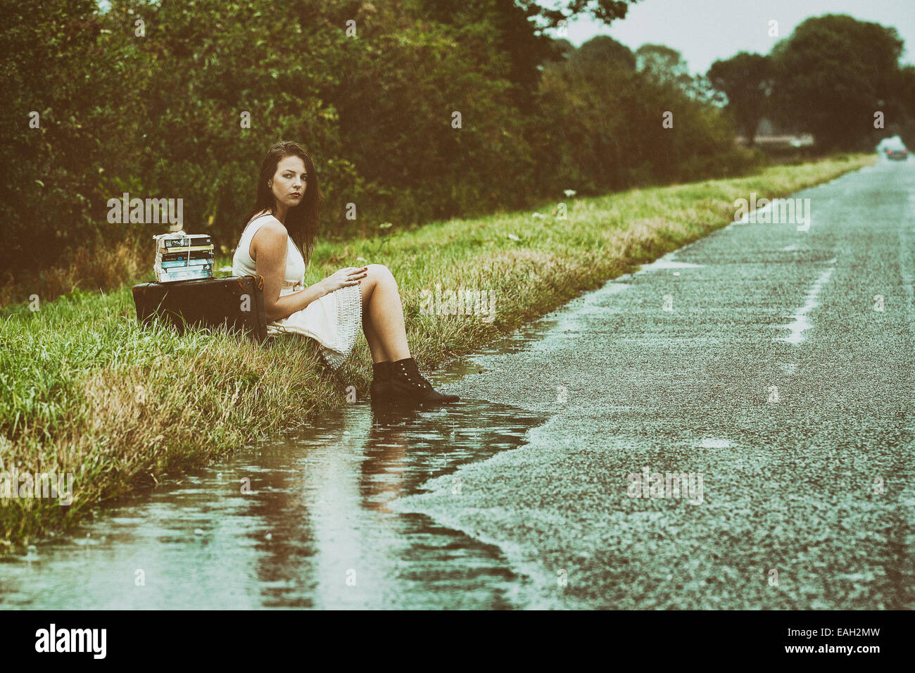 Model rain hi-res stock photography and images - Alamy