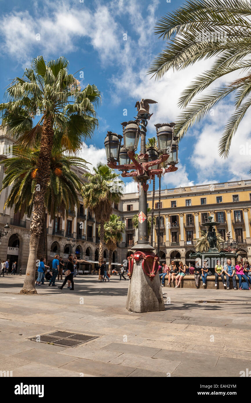 Plaça Reial - Royal Square -, Barcelona, Spain Stock Photo - Alamy
