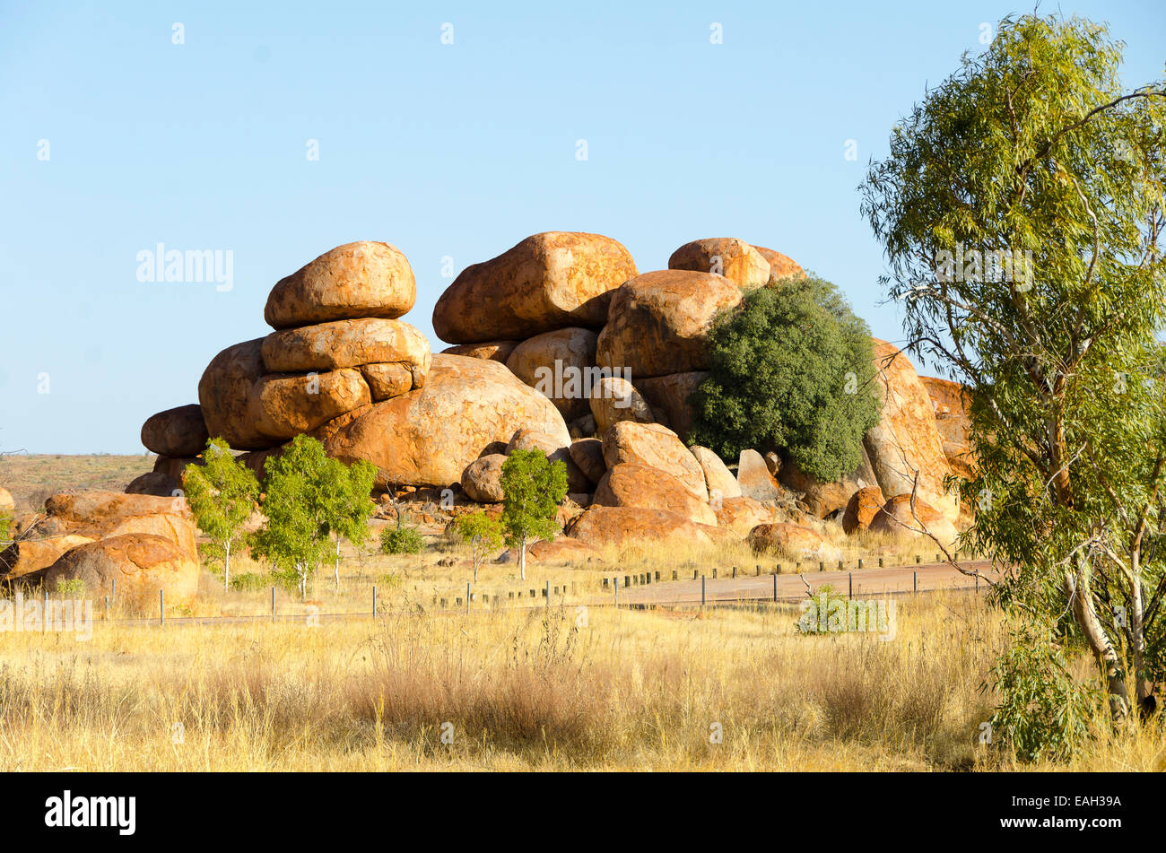 Rock formations, Devils Marbles, near Tennant Creek, Northern Territory ...