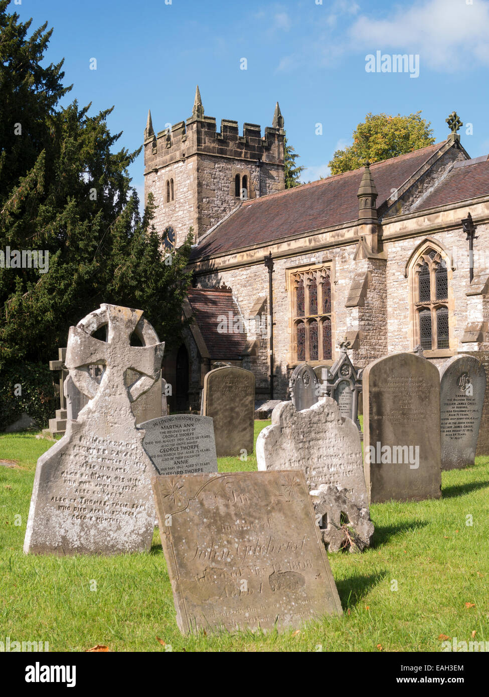 Holy Trinity Church at ashford In the water, peak district, derbyshire ...