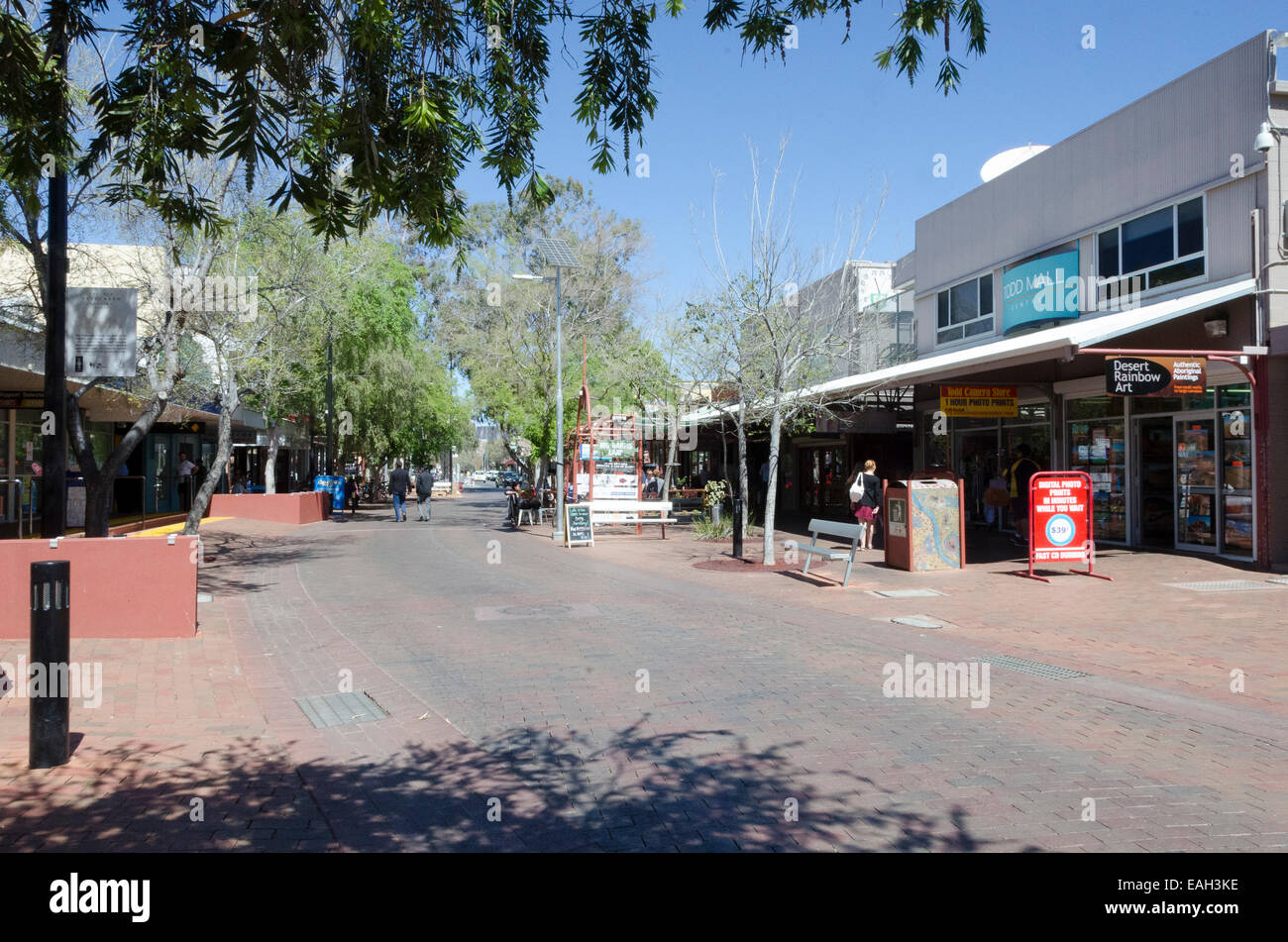 Shopping Mall, Hartley Street, Alice Springs, Northern Territory ...