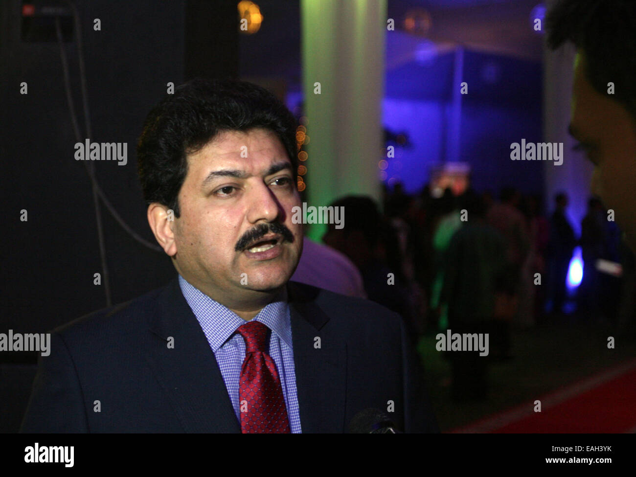 Dhaka 14 November 2014. Hamid Mir is a Pakistani journalist, news ...