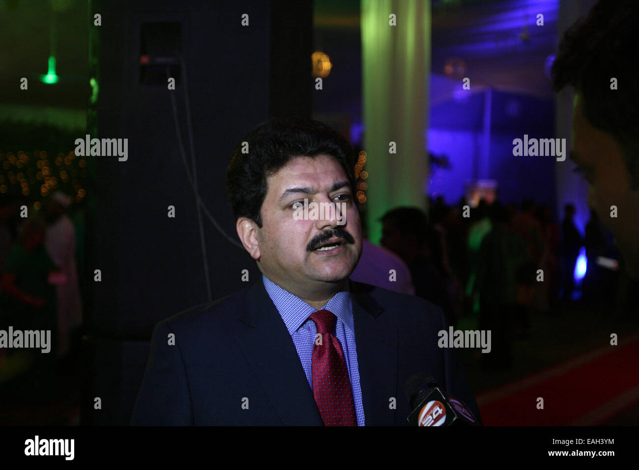 Dhaka 14 November 2014. Hamid Mir is a Pakistani journalist, news ...