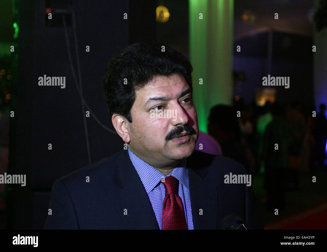 Dhaka 14 November 2014. Hamid Mir is a Pakistani journalist, news ...