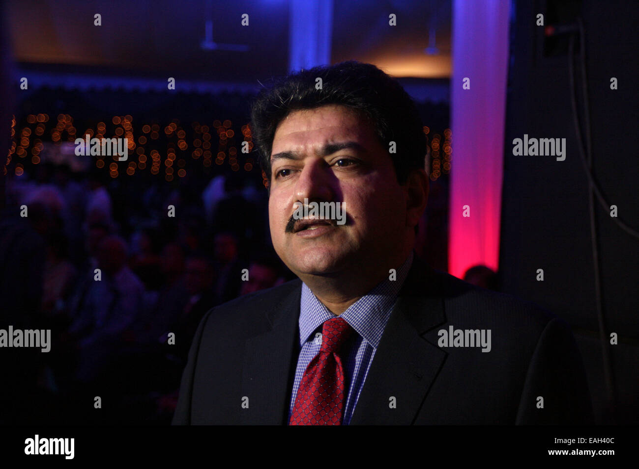 Dhaka 14 November 2014. Hamid Mir is a Pakistani journalist, news ...