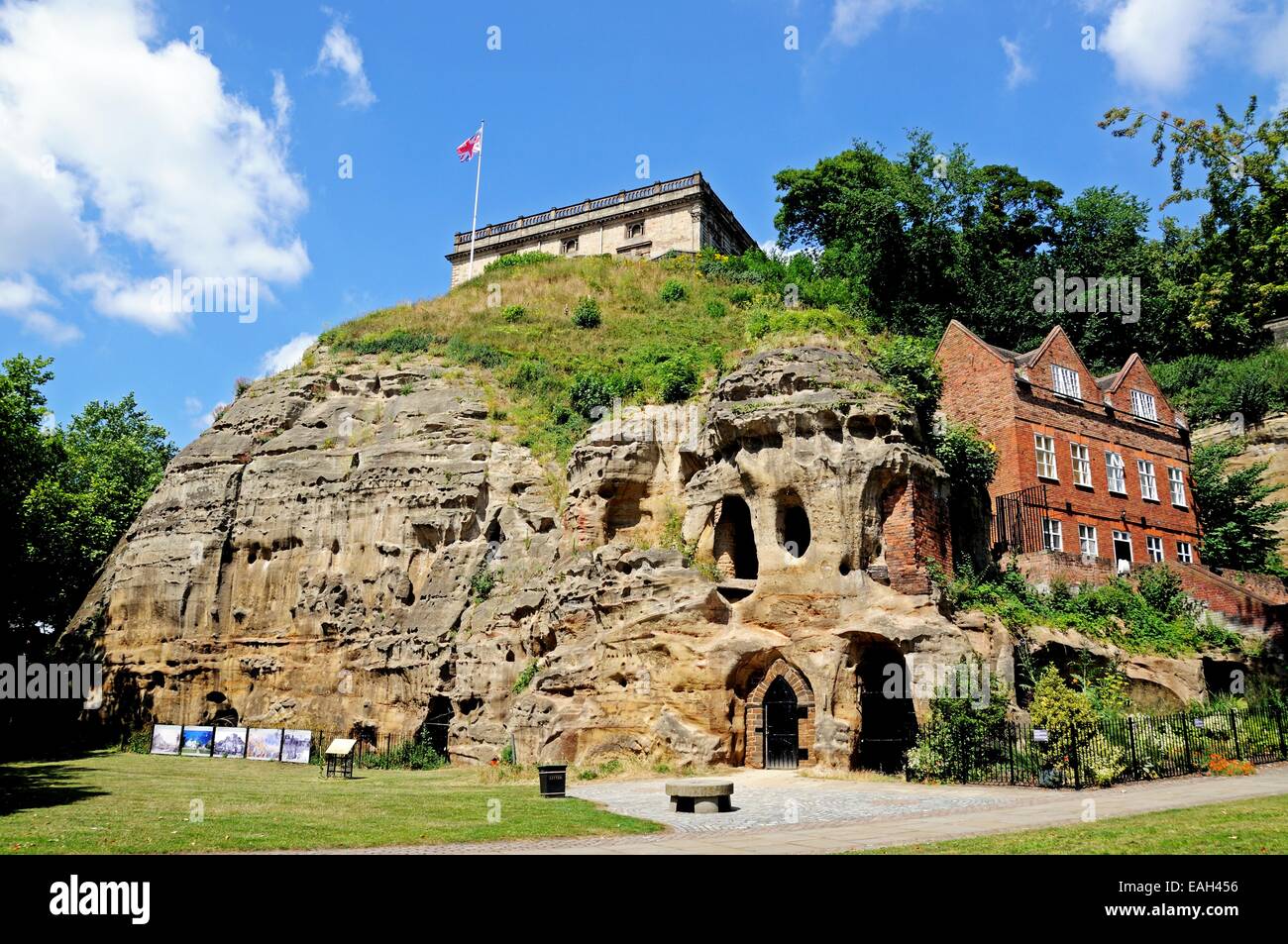 View of the castle on top of the castle mound caves in castle rock ...