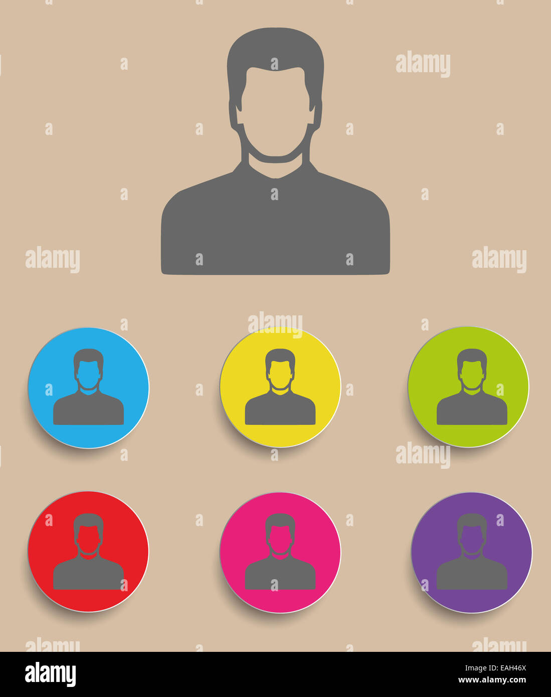 Vector icon of man Stock Photo - Alamy