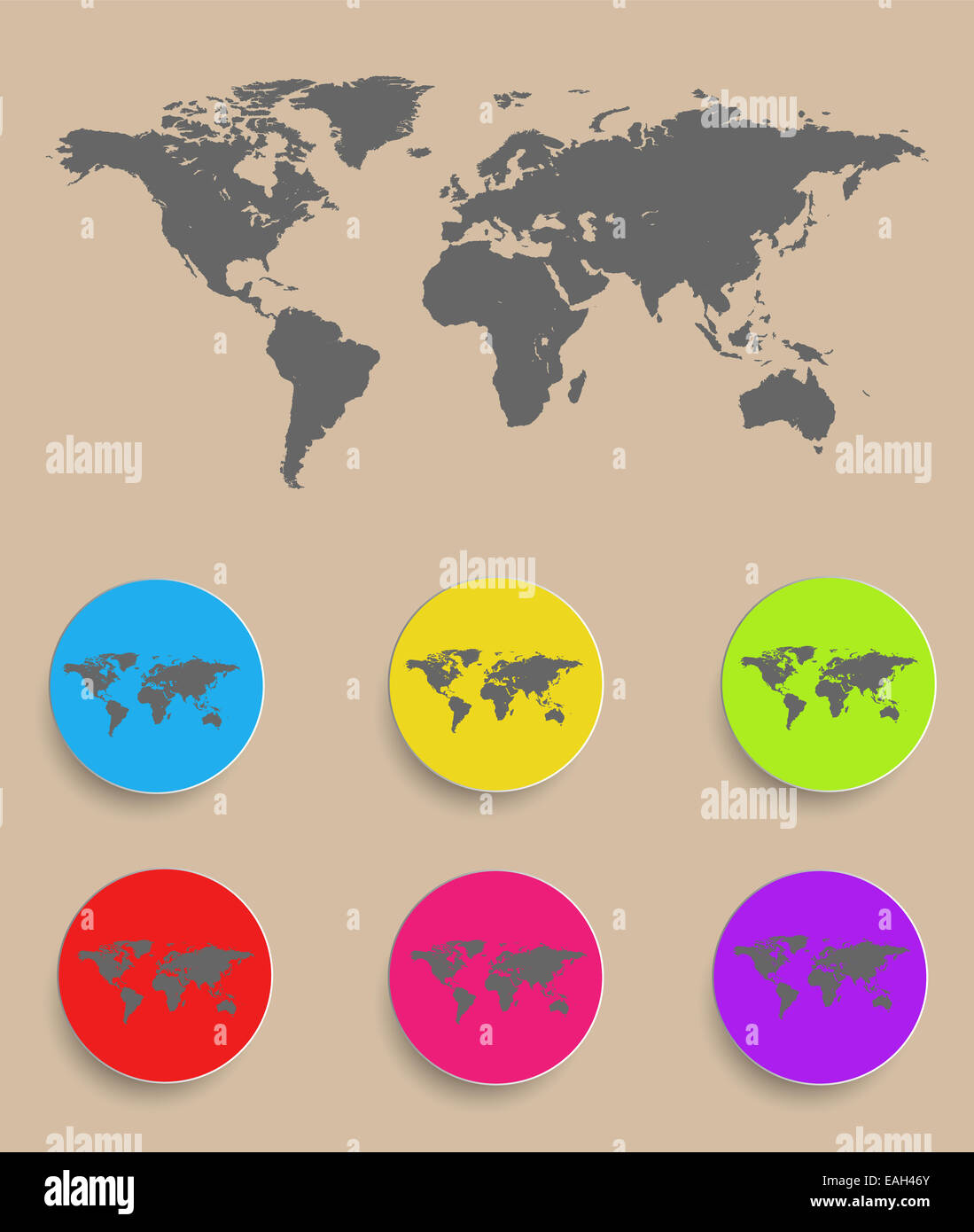 World Map. Vector Stock Photo - Alamy