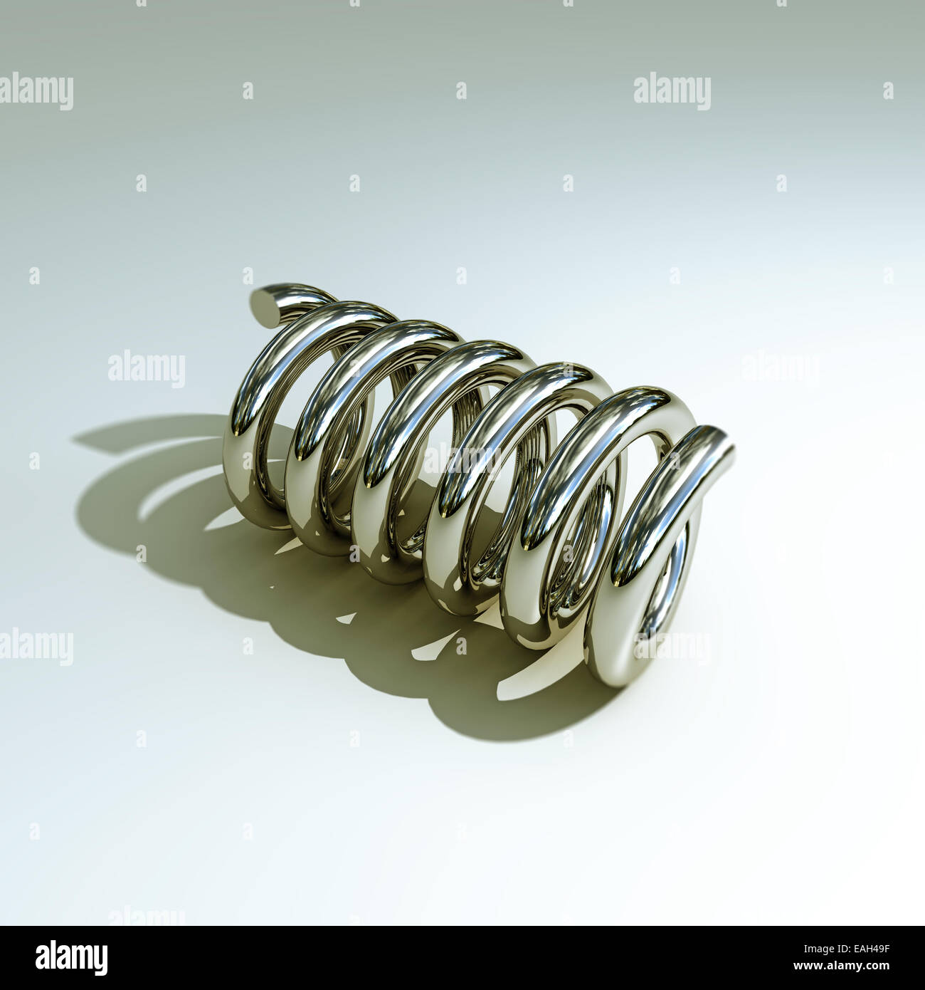 metal spring isolated on white background Stock Photo - Alamy