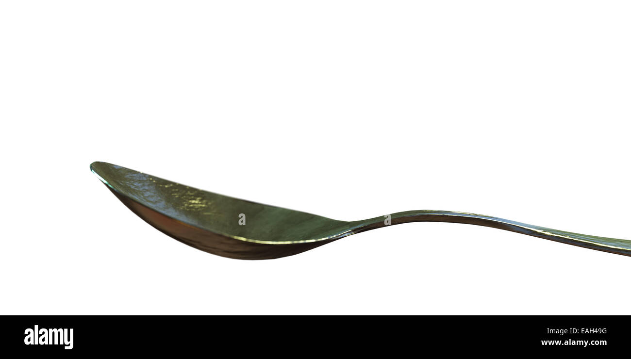 metal spoon isolated on white background Stock Photo - Alamy