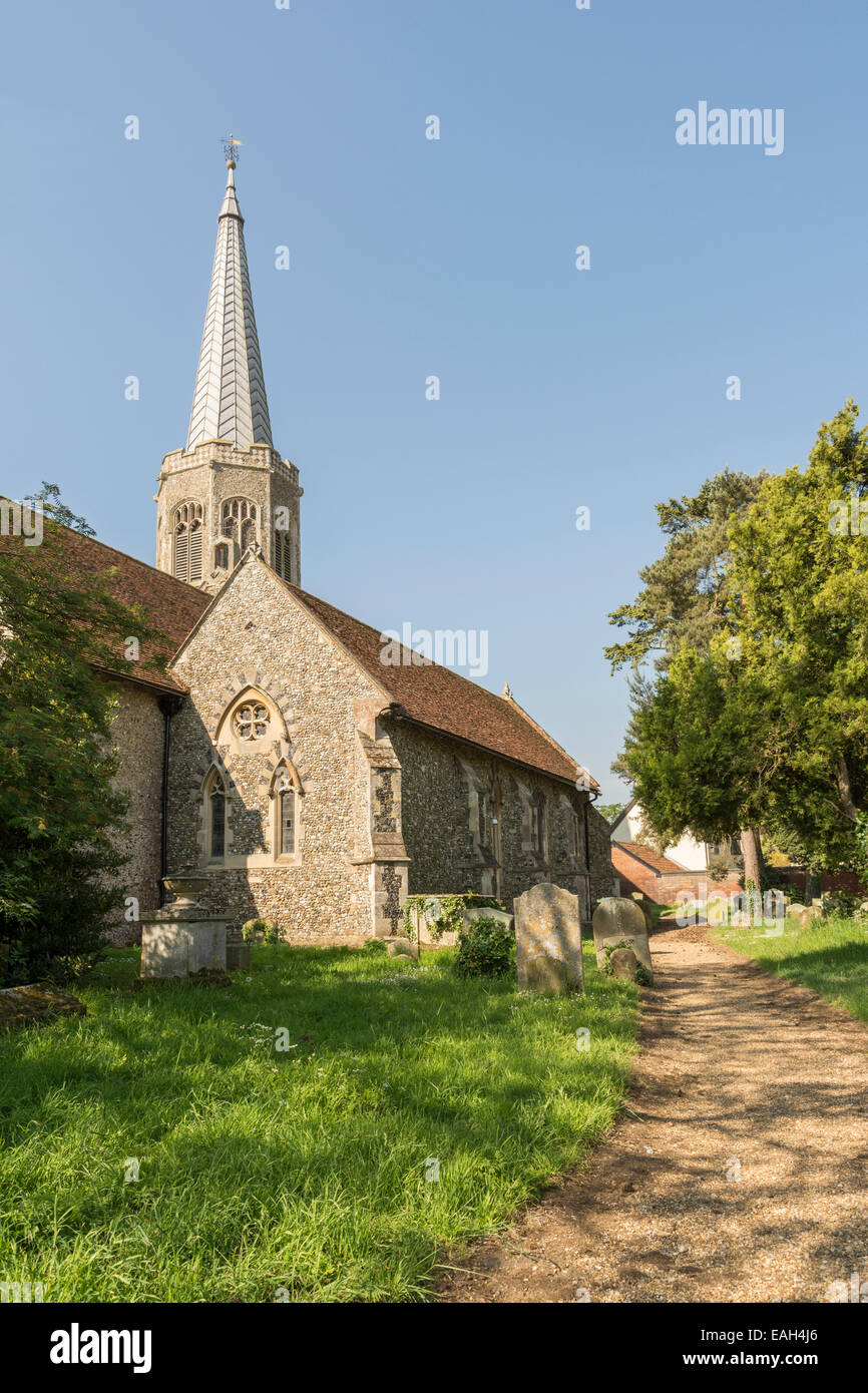 All Saints Church in the picturesque village of Wickham Market, Suffolk ...