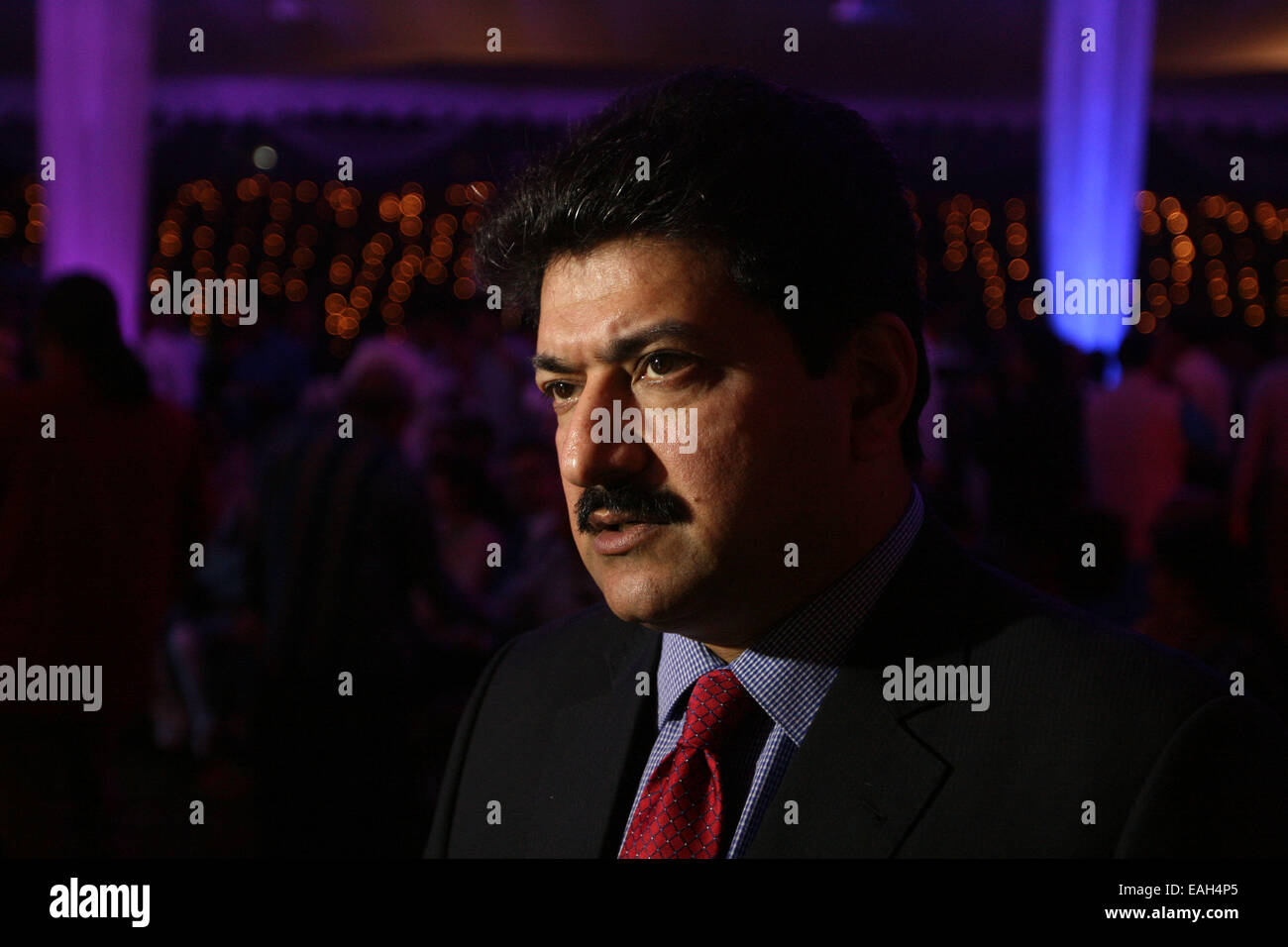 Dhaka 14 November 2014. Hamid Mir is a Pakistani journalist, news ...