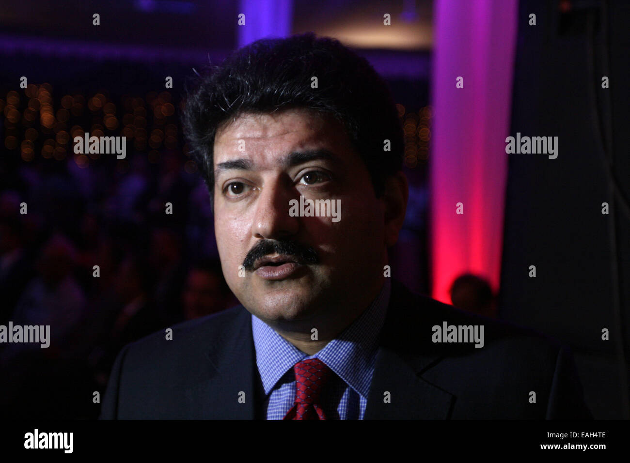 Dhaka 14 November 2014. Hamid Mir is a Pakistani journalist, news ...