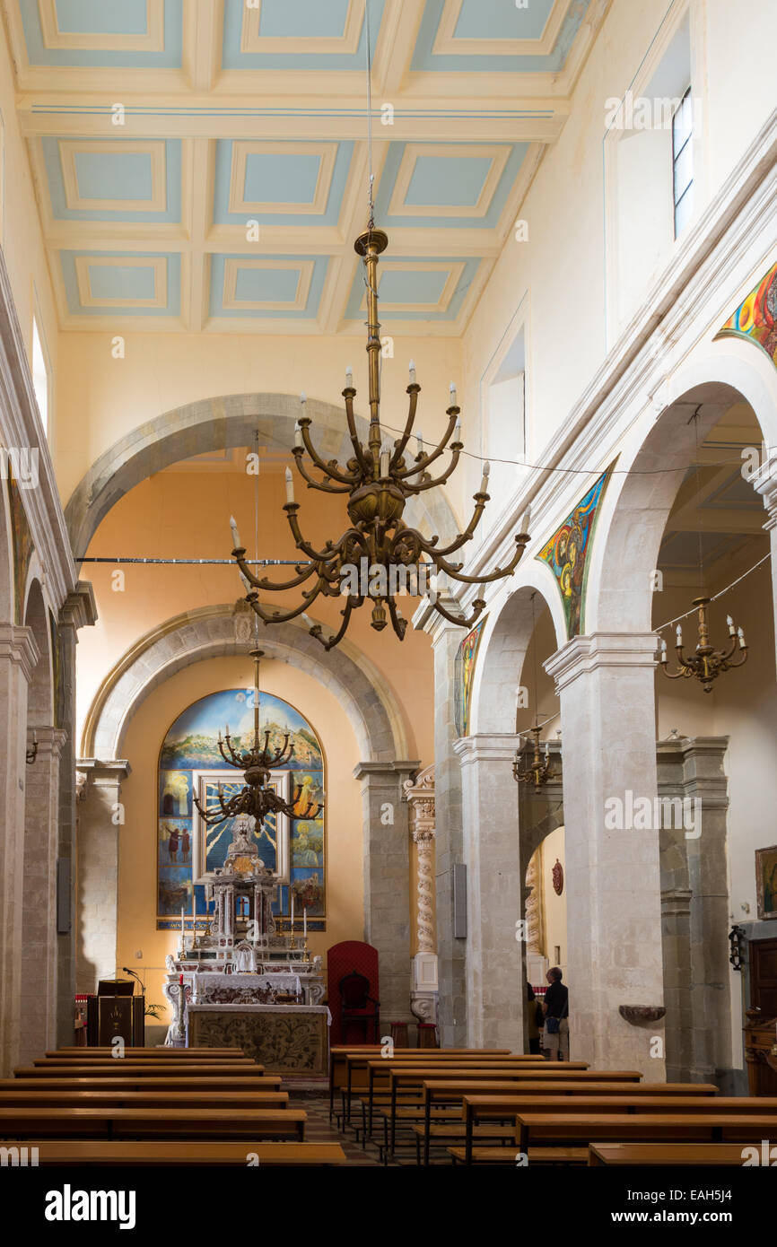 Church in small town Savoca Sicily Italy Stock Photo - Alamy