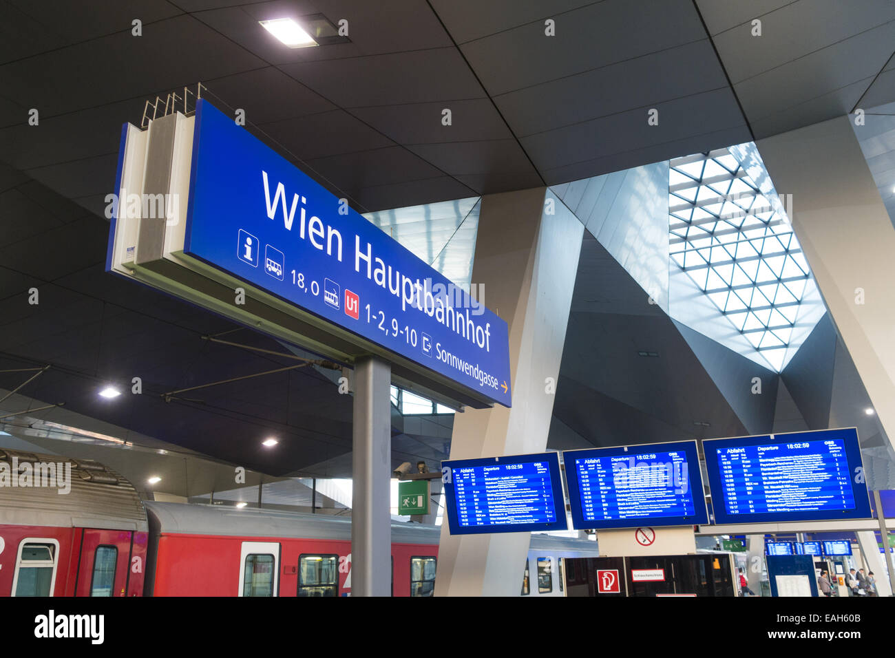 Wien Hauptbahnhof, Vienna Hauptbahnhof, Vienna main railway station ...
