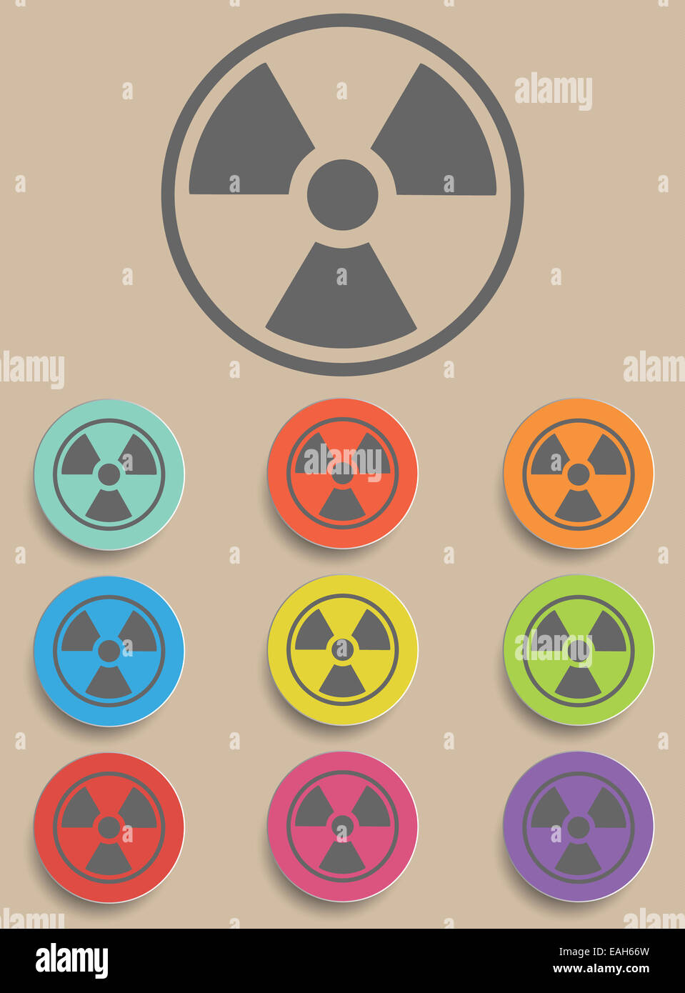 Radiation sign - Illustration Vector Stock Photo - Alamy