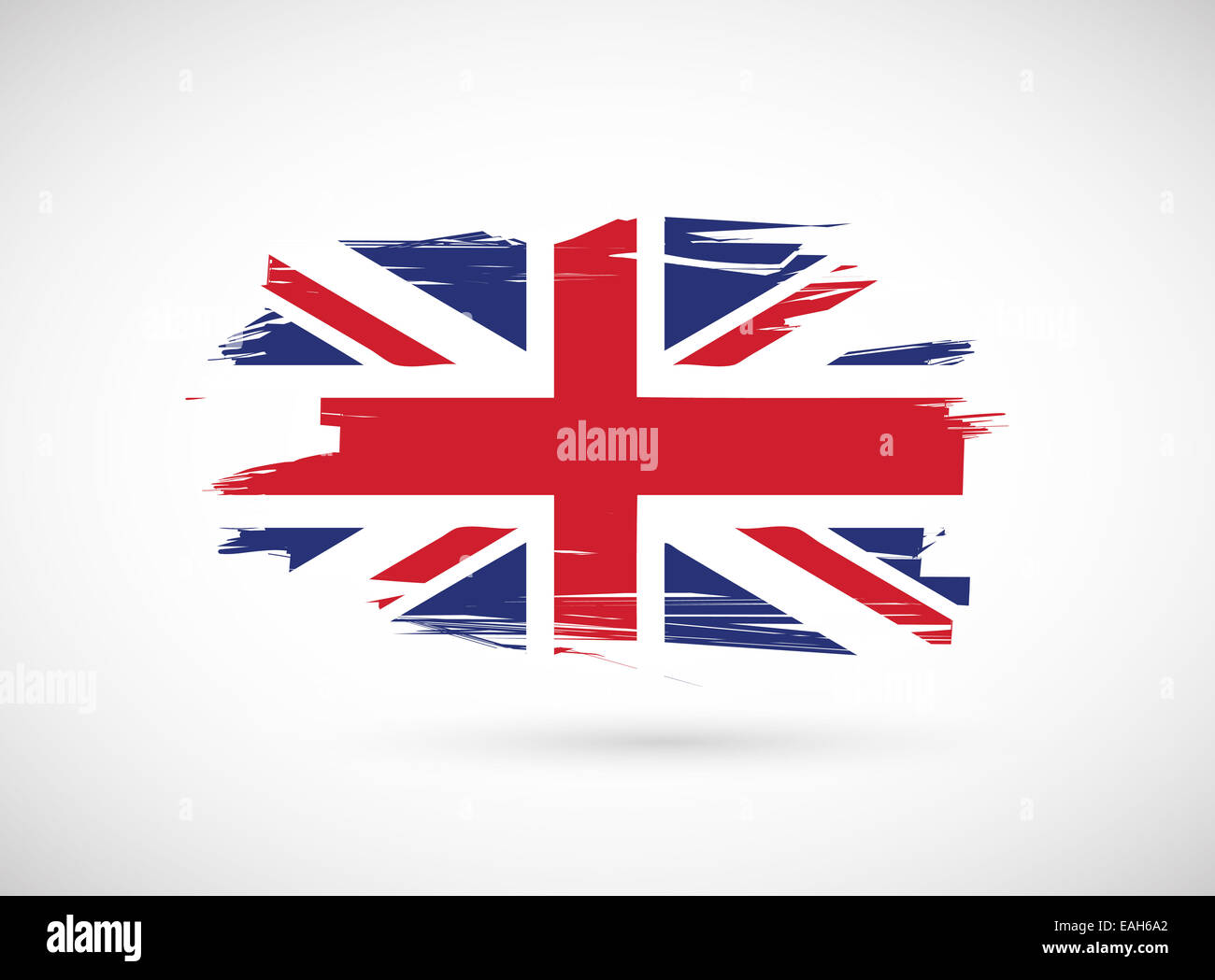 British ink flag illustration design Stock Photo - Alamy